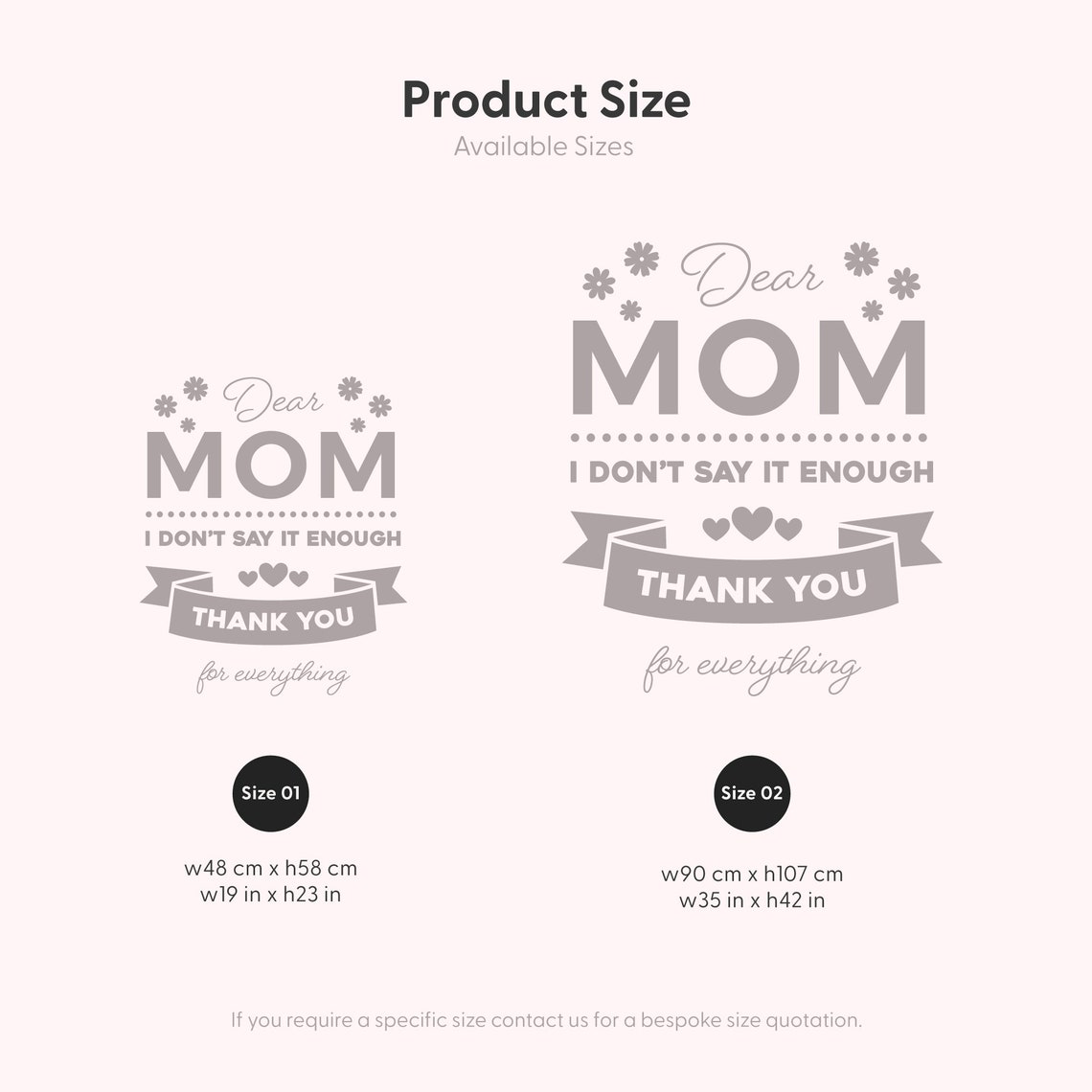 Thank You Mom Mother's Day Window Decal Happy - Etsy