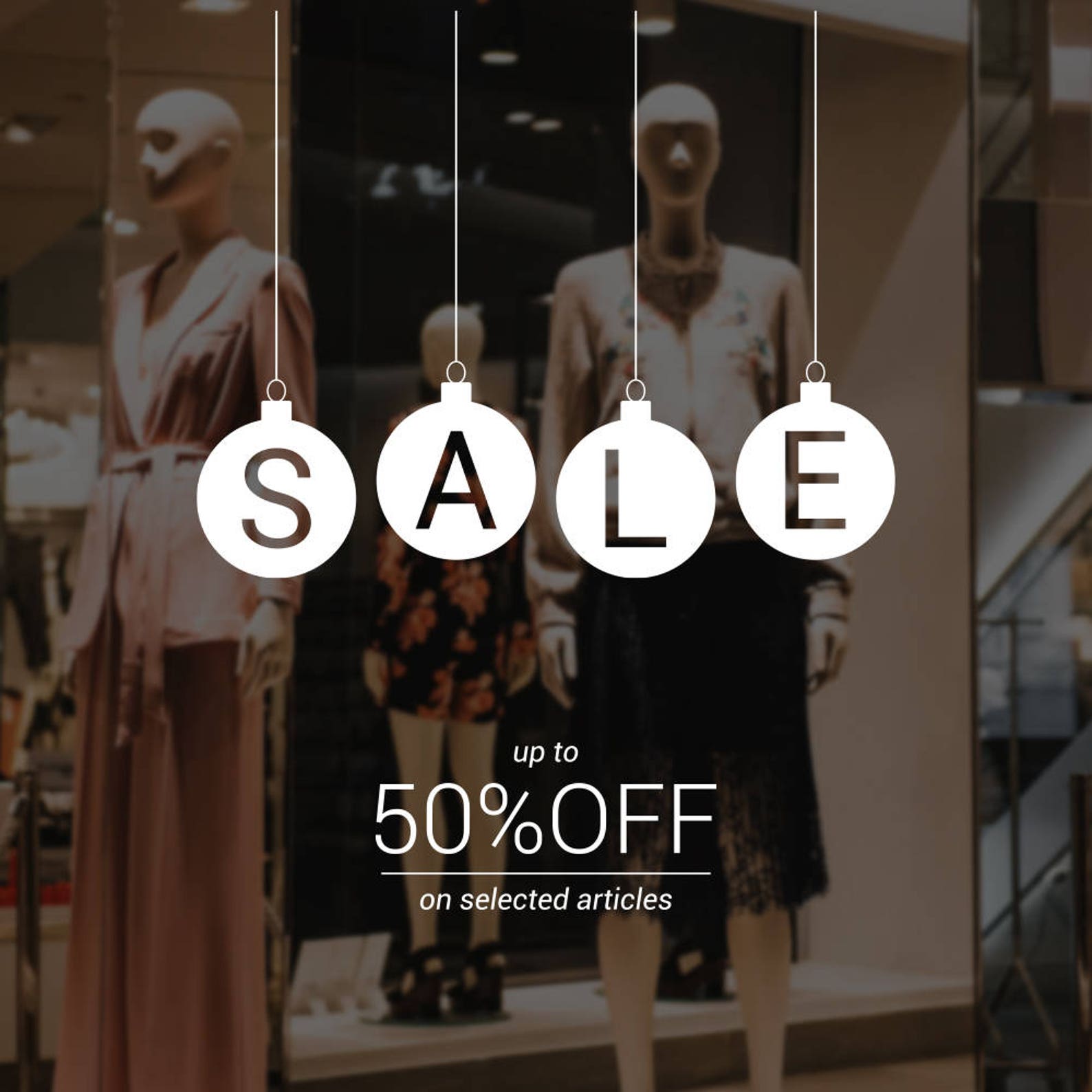 Christmas Sale Shop Window Decal Shop Window Sale Sign - Etsy UK