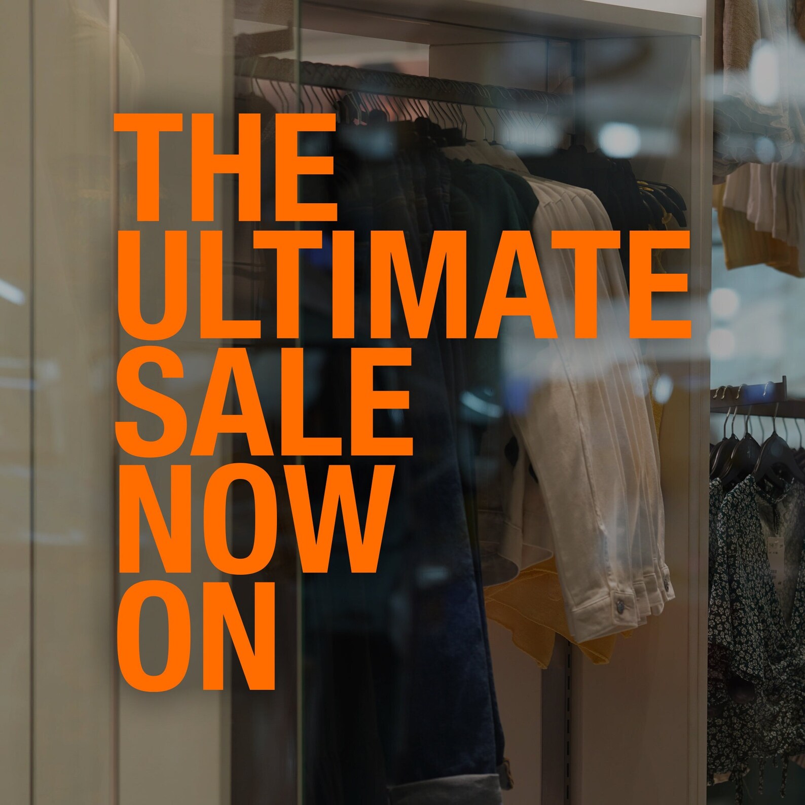 The Ultimate Sale Window Sign - Removable Vinyl Decal - Promotional ...