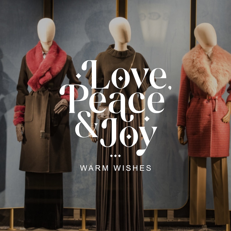 Christmas Window Wall Vinyl Decal Shop Retail Window - Etsy