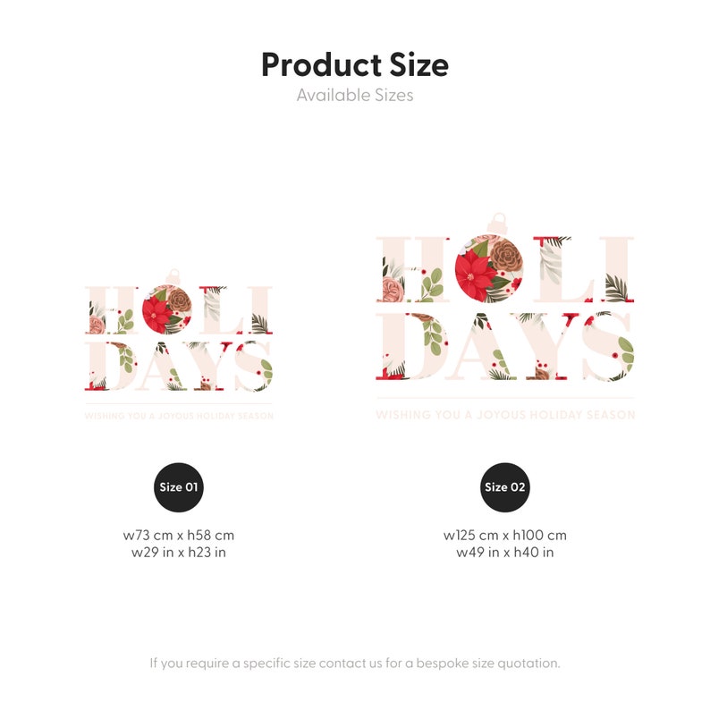 Holidays Shop Window Sticker - Christmas Window Sign - Christmas Window ...