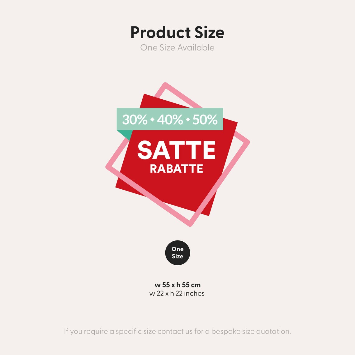 Satte Rabatte German Shop Window Sign - Removable Vinyl Decal - Sale ...