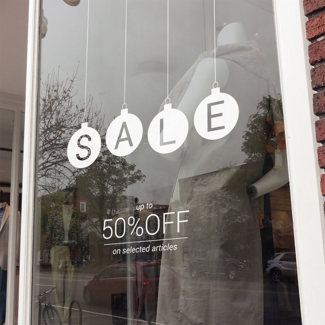 Christmas Sale Shop Window Decal Shop Window Sale Sign - Etsy UK