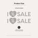 Set of 2 I Heart Sale Window Signs Removable Vinyl Decal - Etsy