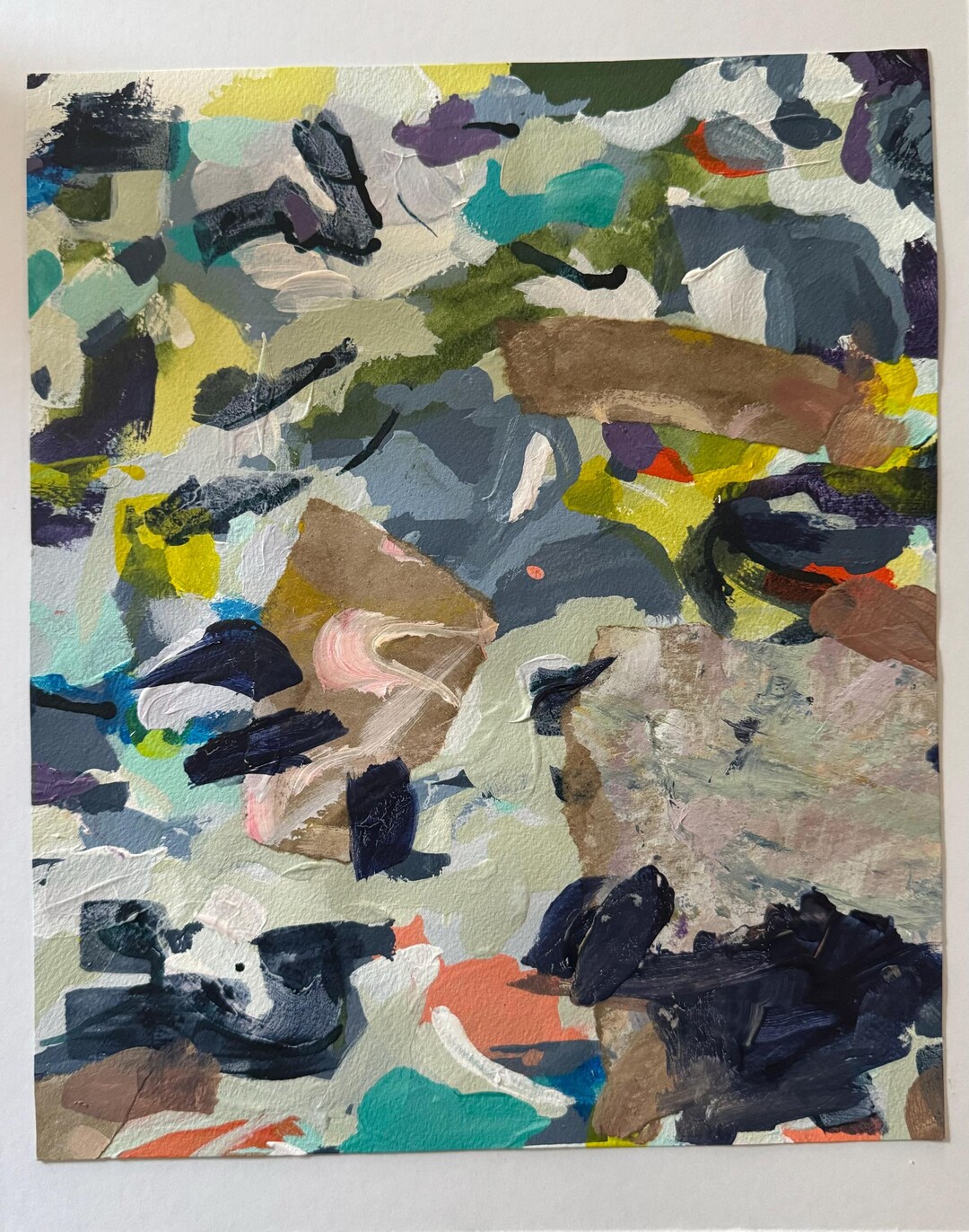 Rock and Roll - Original Abstract Acrylic Painting on Strahmore Paper ...