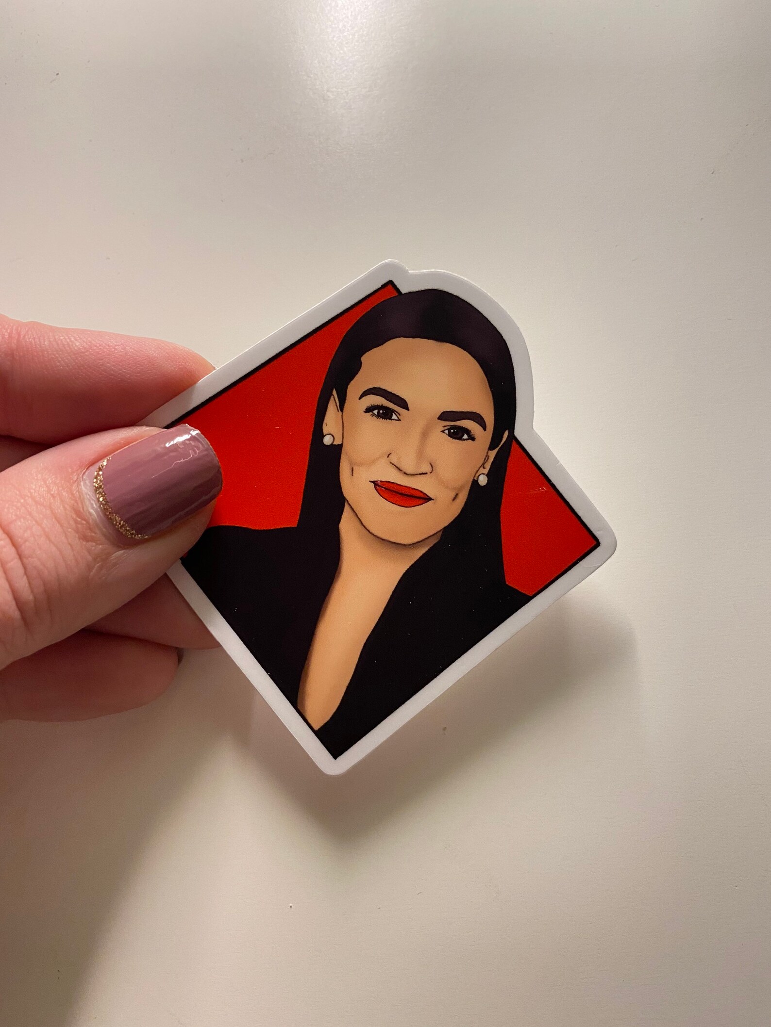AOC 3 Vinyl Sticker Alexandria Ocasio-Cortez Inspiring Woman | Etsy