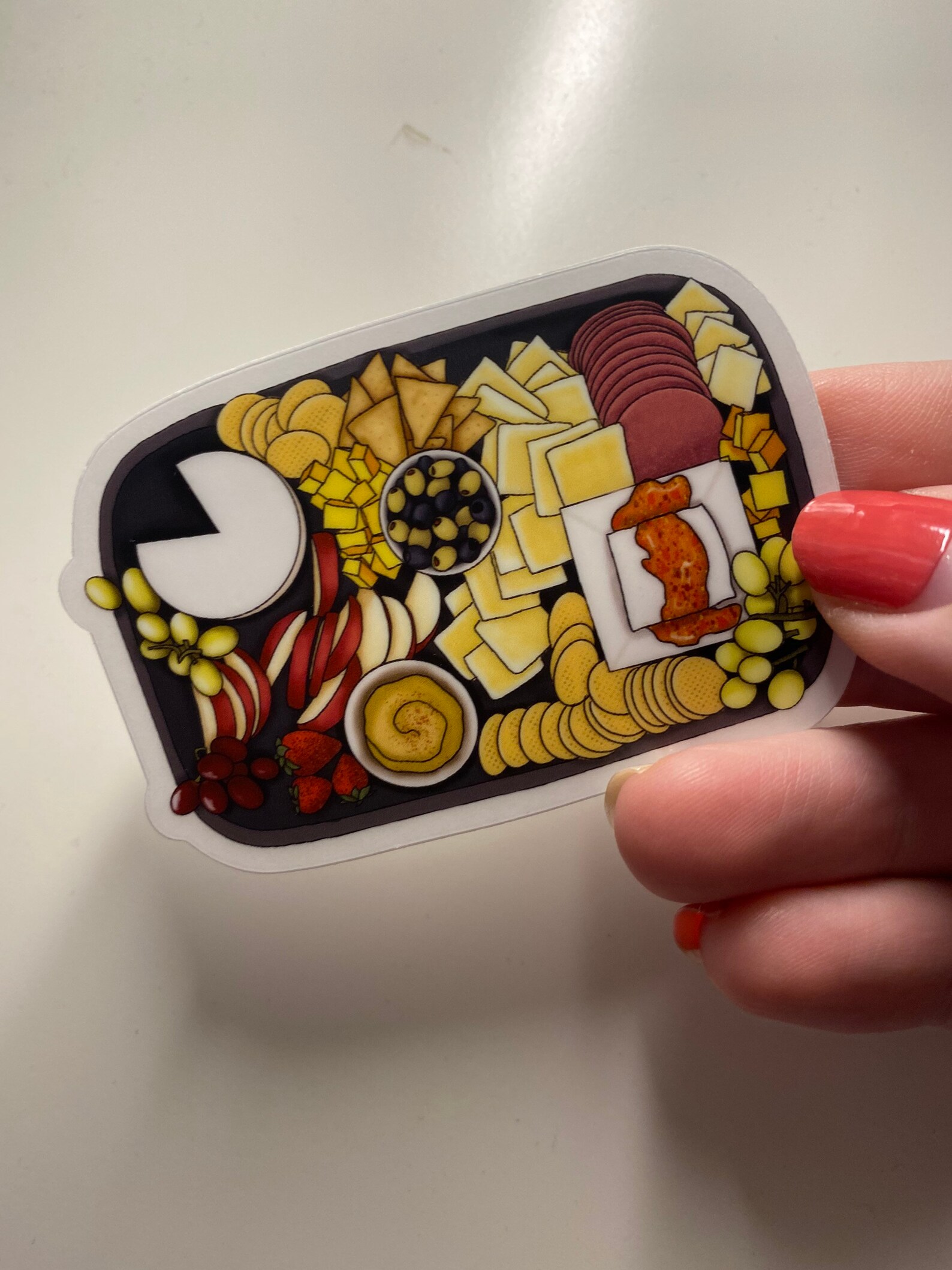 3 Clear Waterproof Vinyl Sticker Charcuterie Board Cheese | Etsy