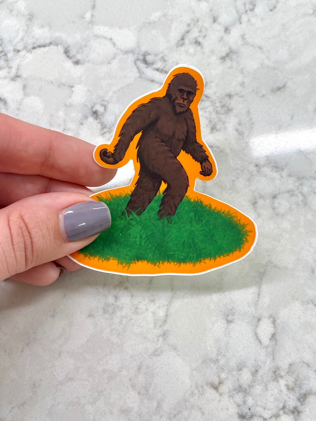 3” Magnet Vinyl Cryptid Cryptozoology Bigfoot Sasquatch Orange - Etsy