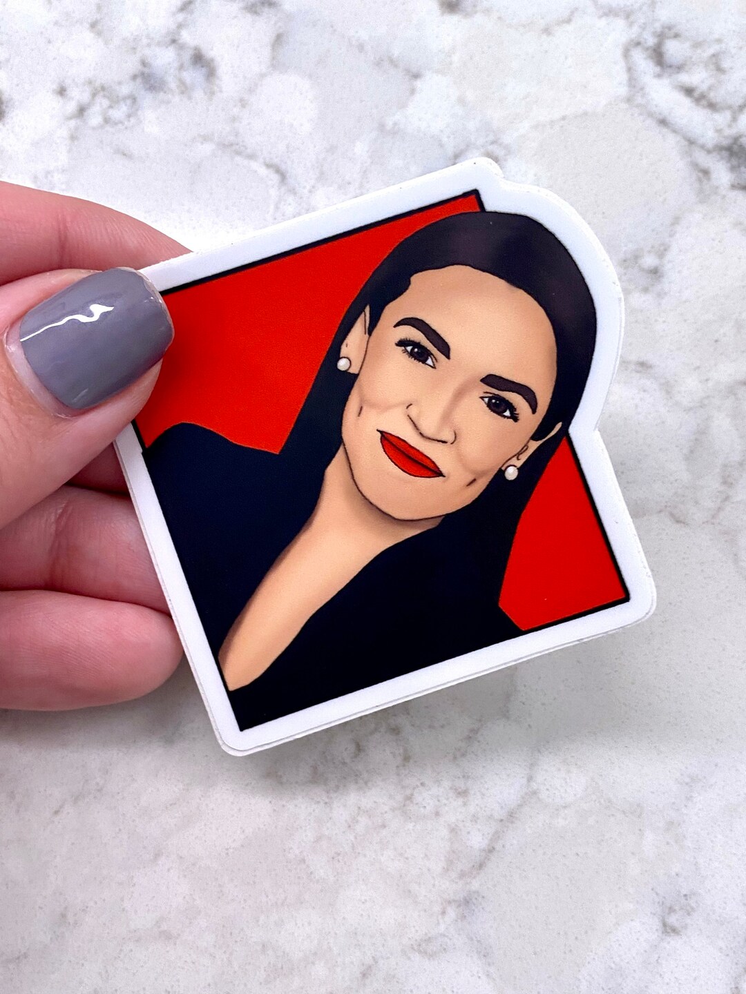 AOC 3” Vinyl Sticker Alexandria Ocasio-cortez Inspiring Woman - Etsy