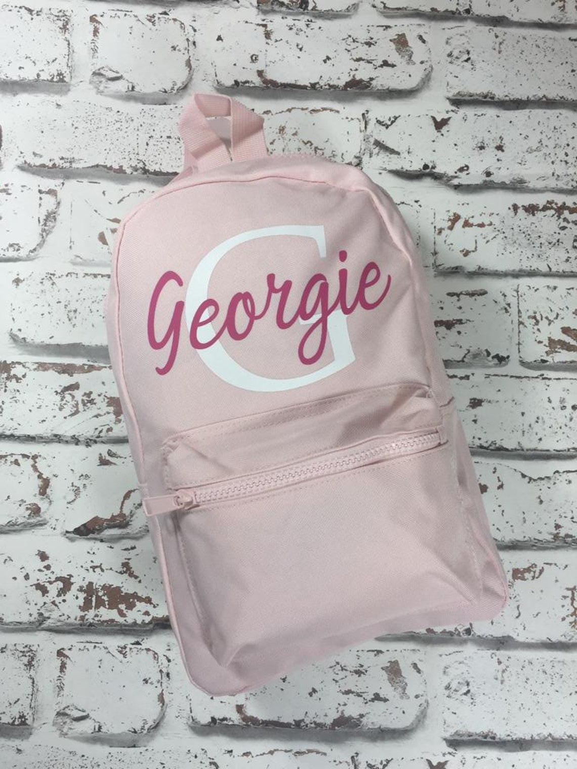 Children's Initial Mini Backpack Personalised | Etsy