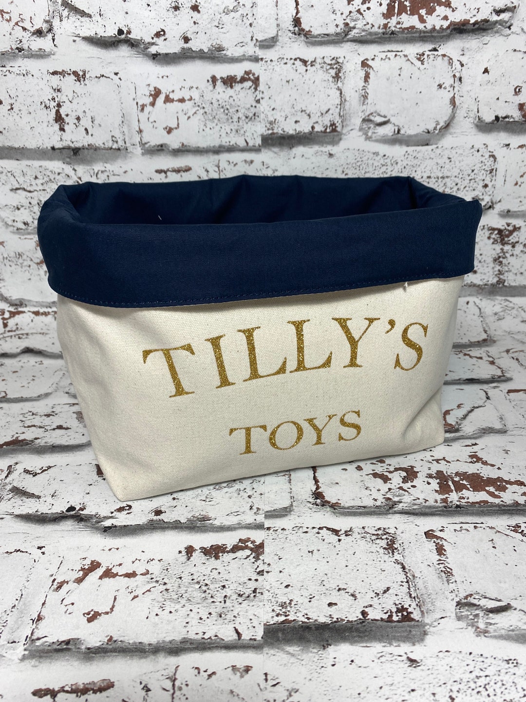Personalised Reversible Canvas Organiser Canvas Caddy Baby Storage Home ...