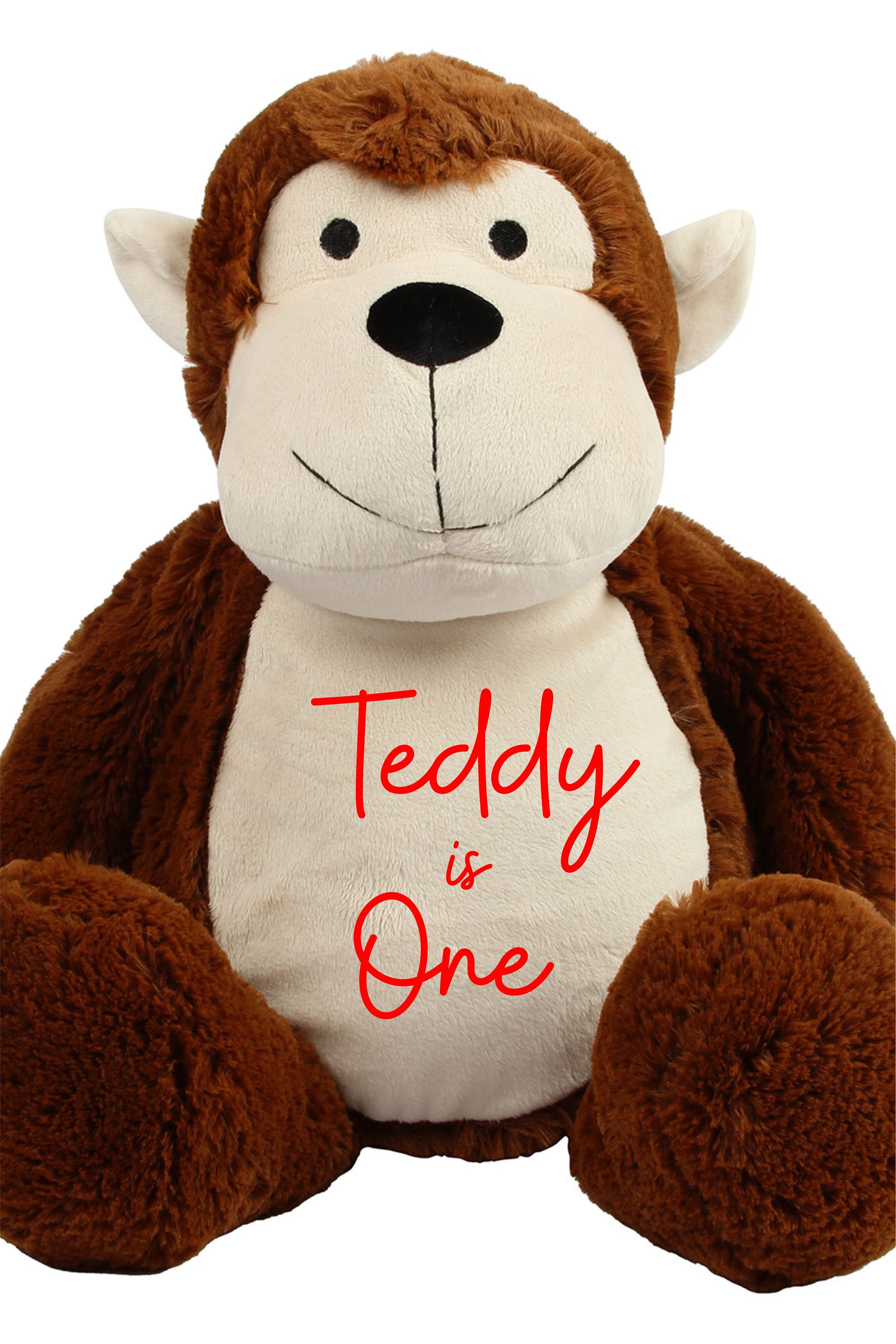 Personalised Monkey Soft Toy Teddy Bear Soft Toy Bear | Etsy