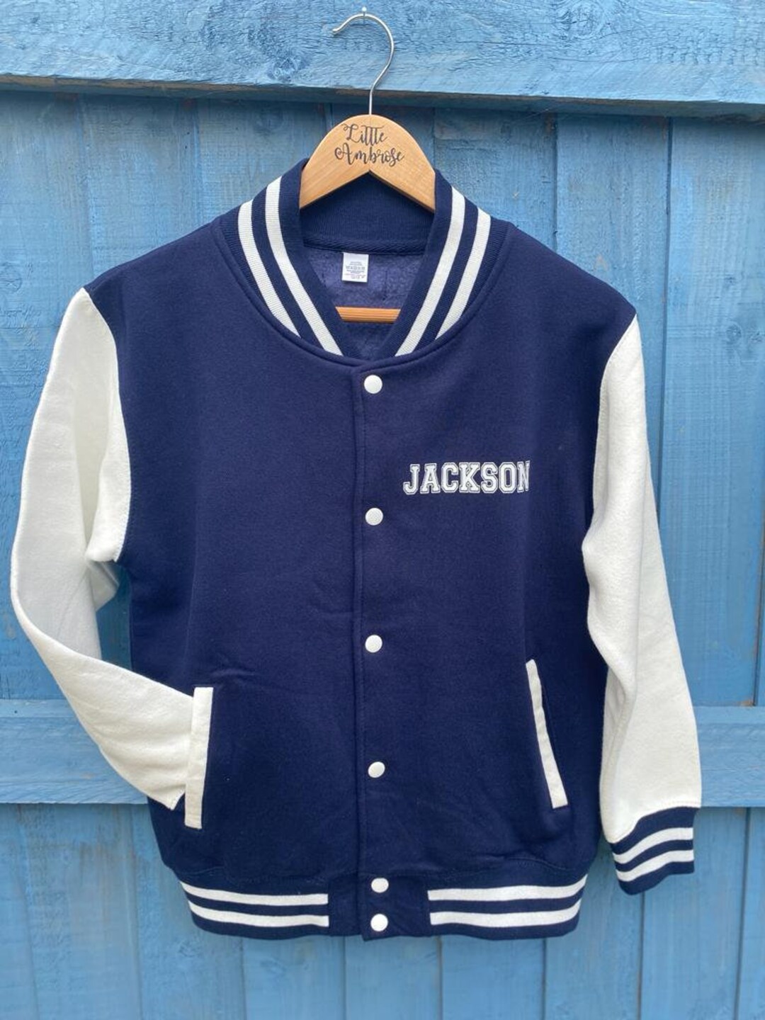 Childs Personalised Varsity Jacket - Kids Jacket - Boys Jacket - Girls ...