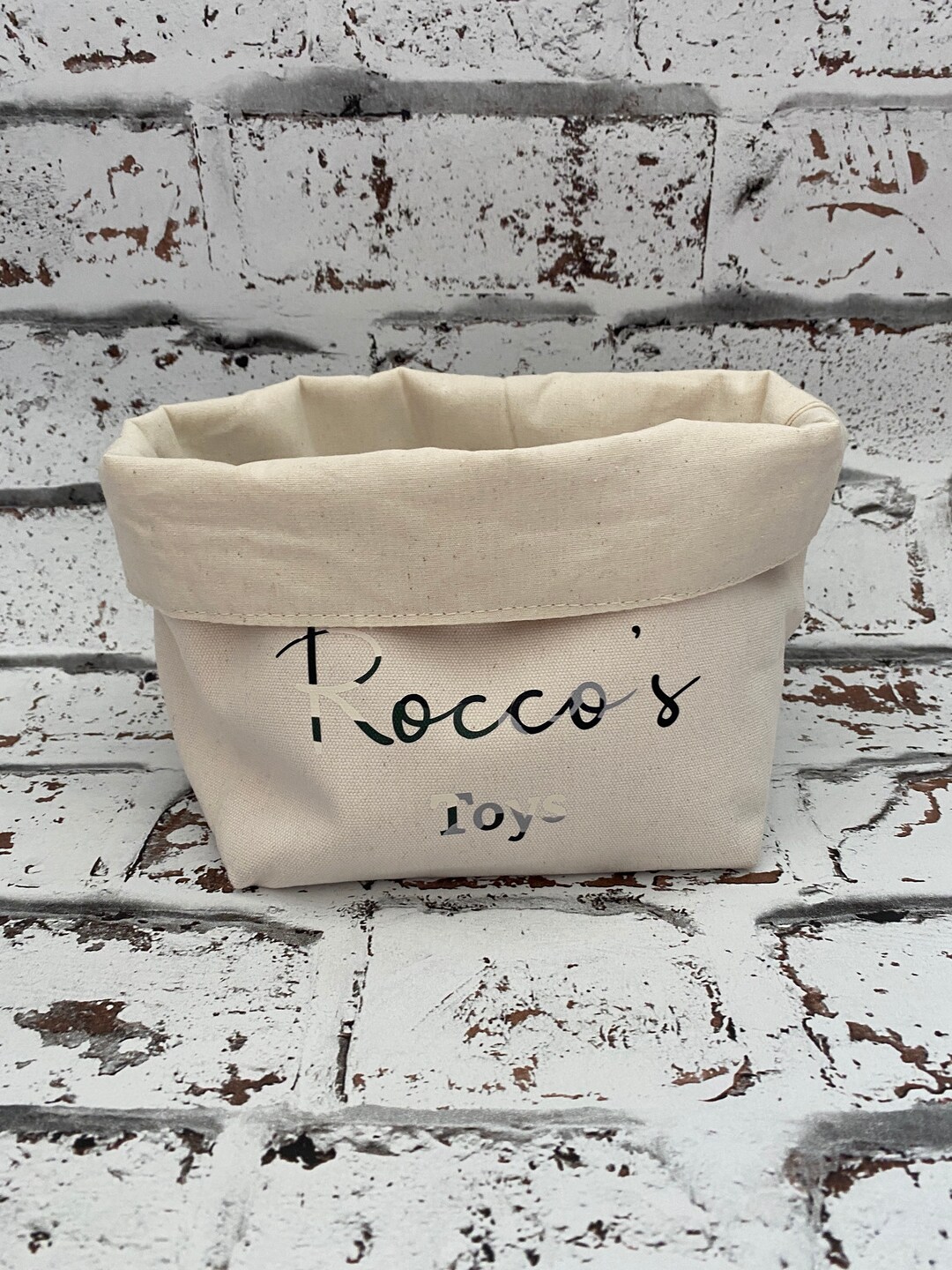 Personalised Reversible Canvas Organiser - Canvas Caddy - Baby Storage ...