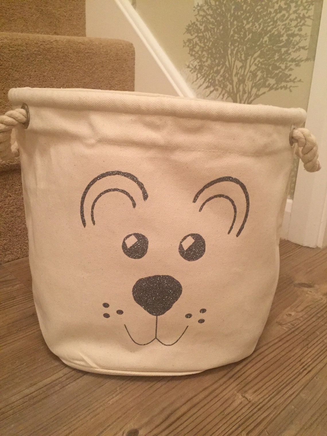 Bear Storage Bag Toy Storage Personalised Toy Bag - Etsy