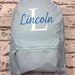 Children's Initial Mini Backpack Personalised Child's Backpack Mini ...