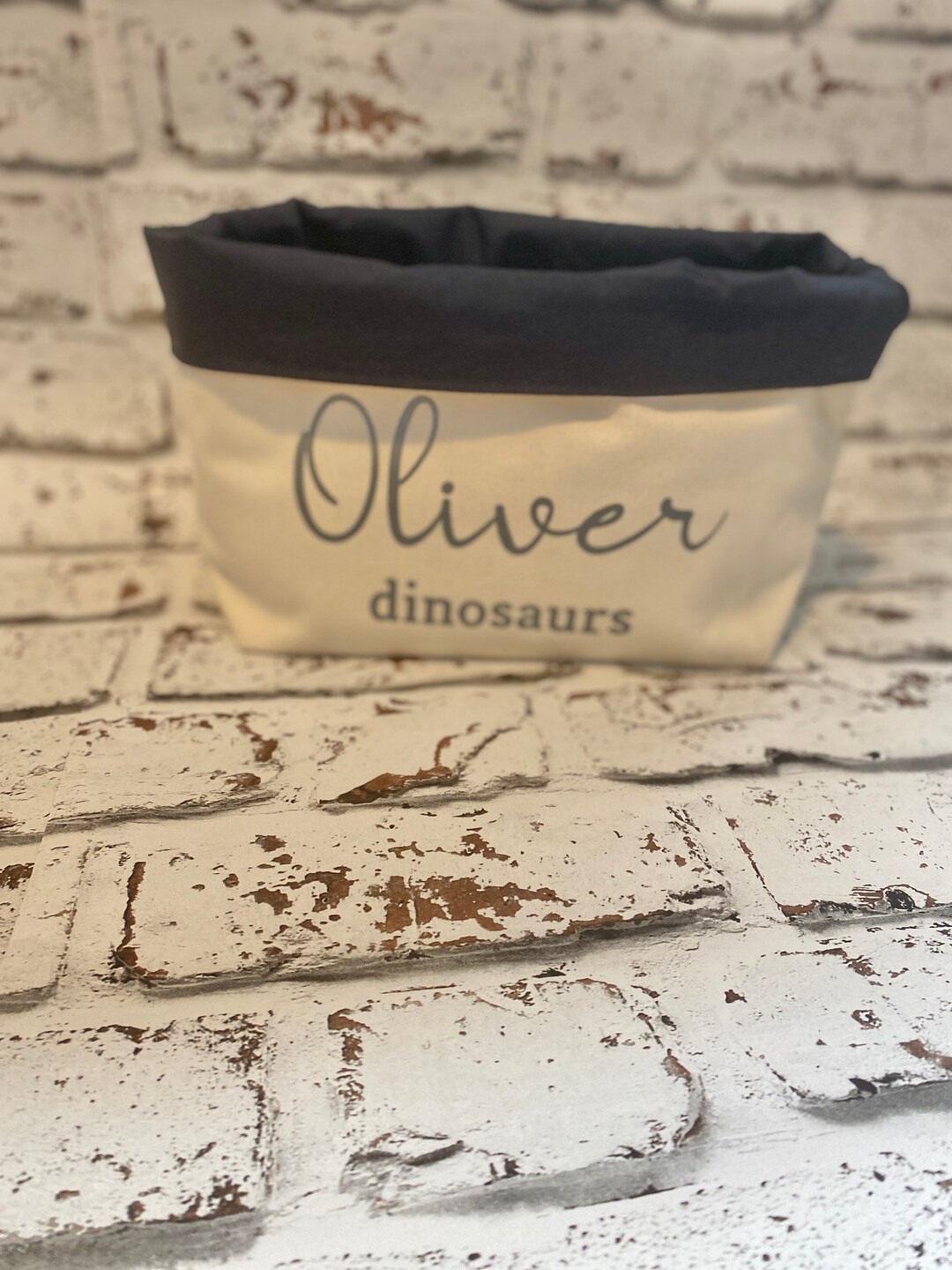 Personalised Reversible Canvas Organiser Canvas Caddy Baby Storage Home ...