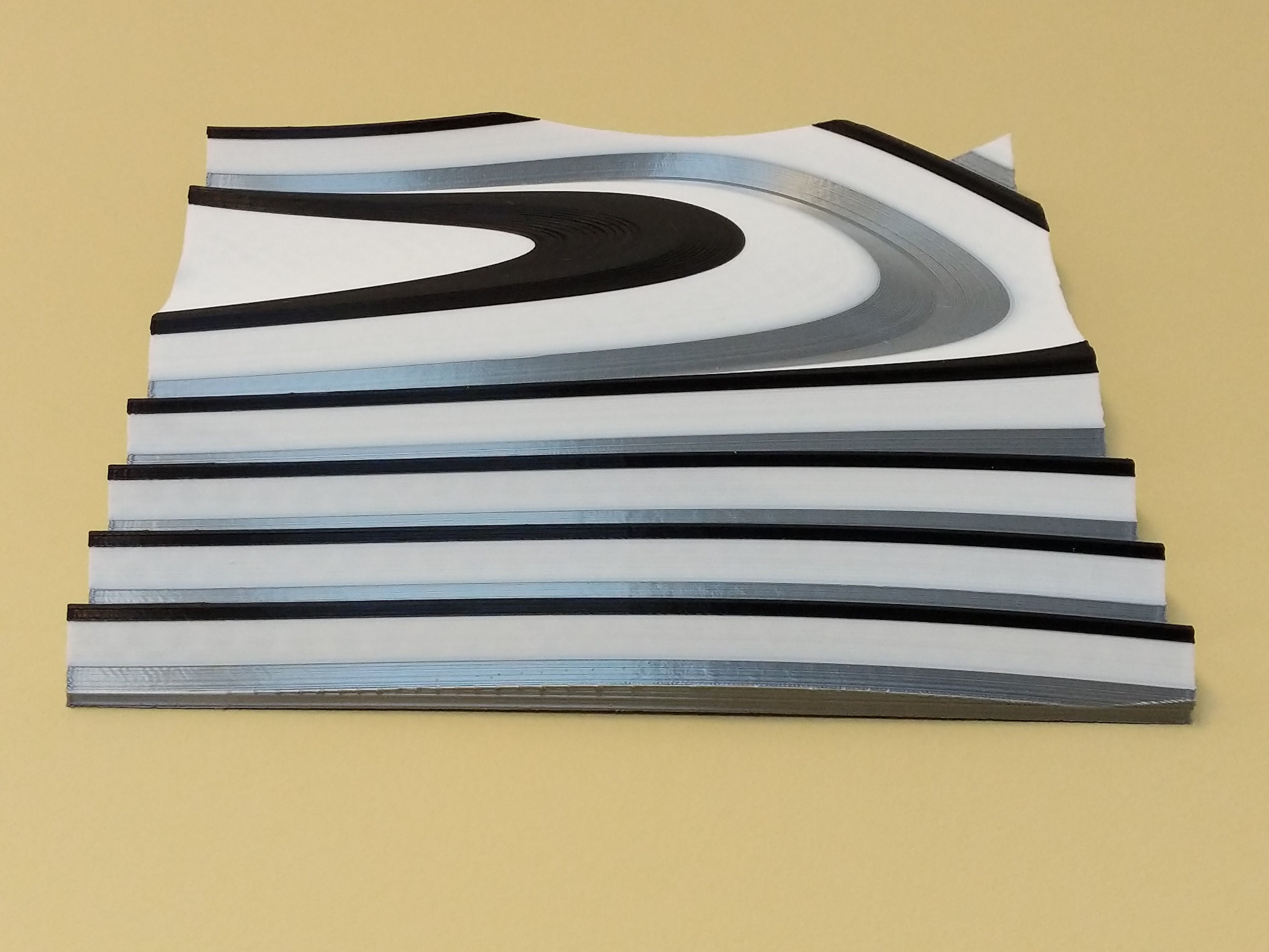 3D Printed Wall Art Tiles Set of 3 Original Geometric - Etsy