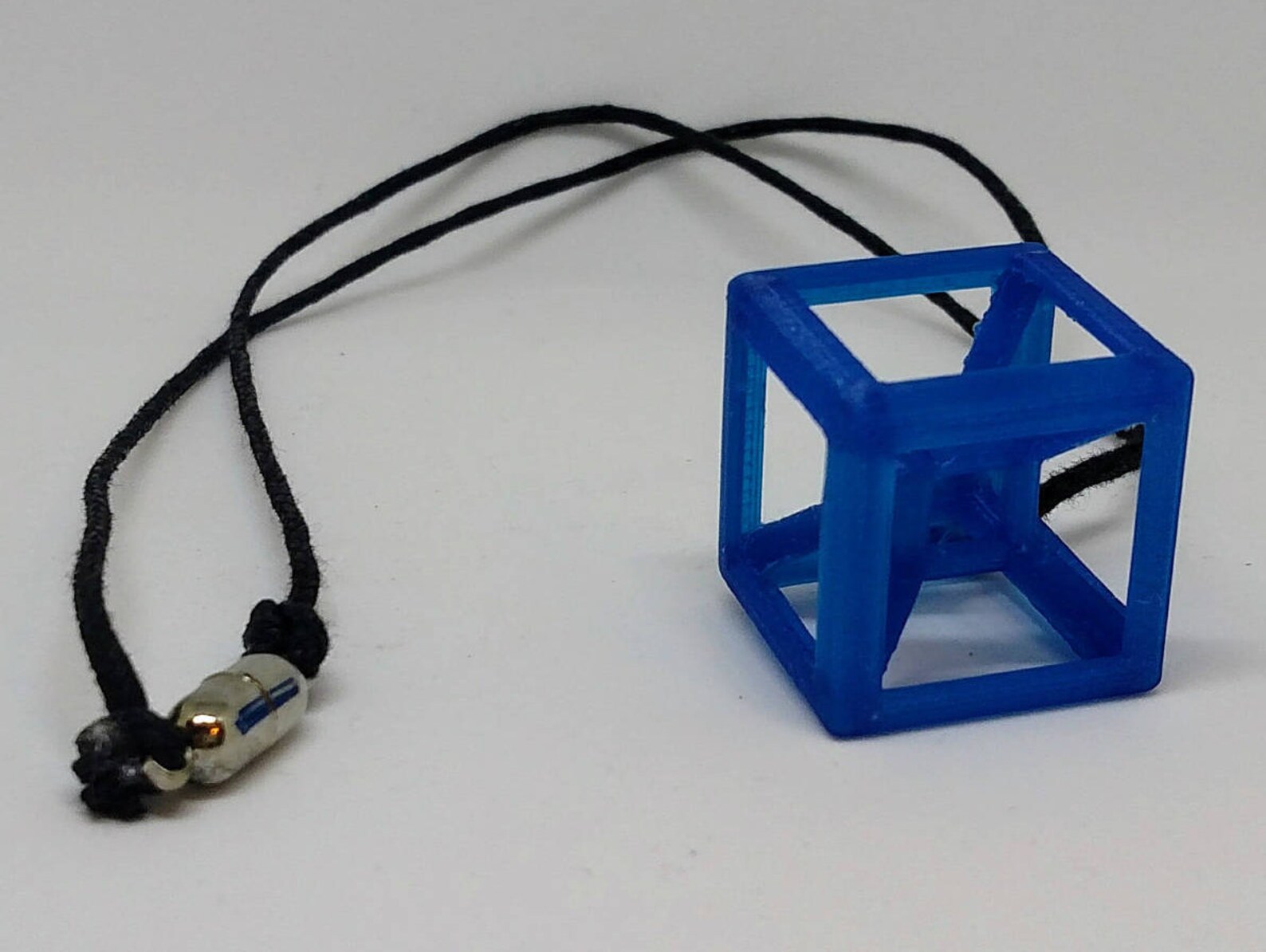 Tesseract 3D Printed Geometric Necklace Modern Jewelry - Etsy