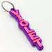 3D Personalized Two-tone Keychain VERTICAL LETTERING - 3D Printed With ...