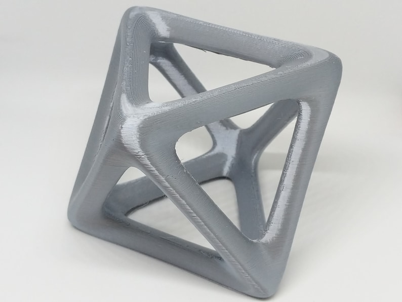 Octahedron 3D Printed Geometric Model - Made to Order: Choose Your ...
