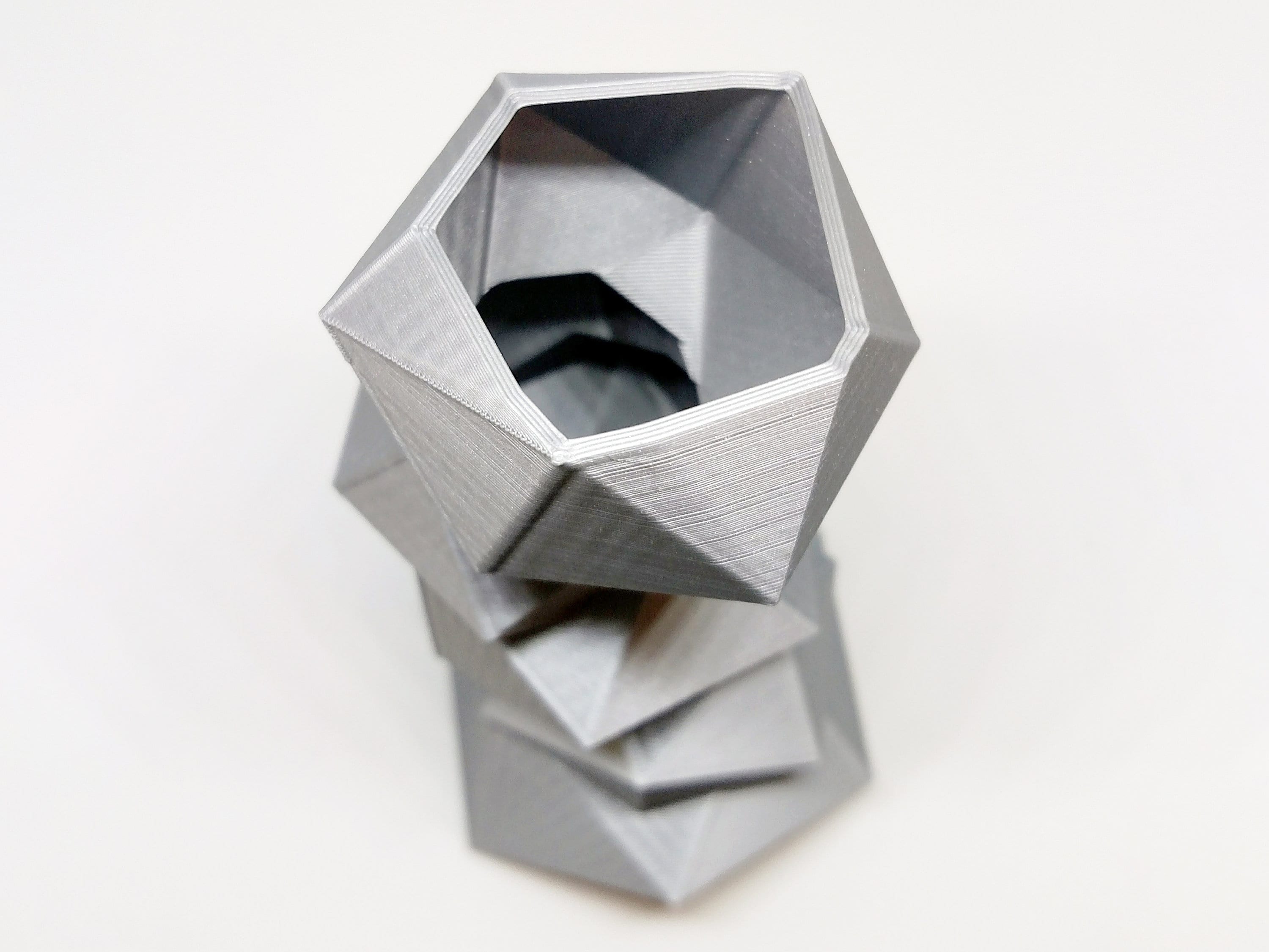 BOULDER Art Vase 3D Printed Home Decor Modern Geometric - Etsy