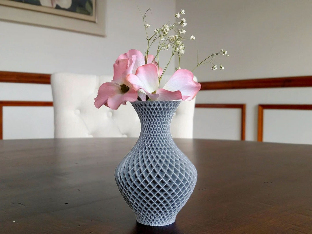 BLEND Art Vase - 3D Printed Home Decor - Modern Geometric Design - Made ...