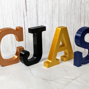 LARGE Free-standing 3D Printed Letters - CLARENDON FONT 1" to 2" Thick ...