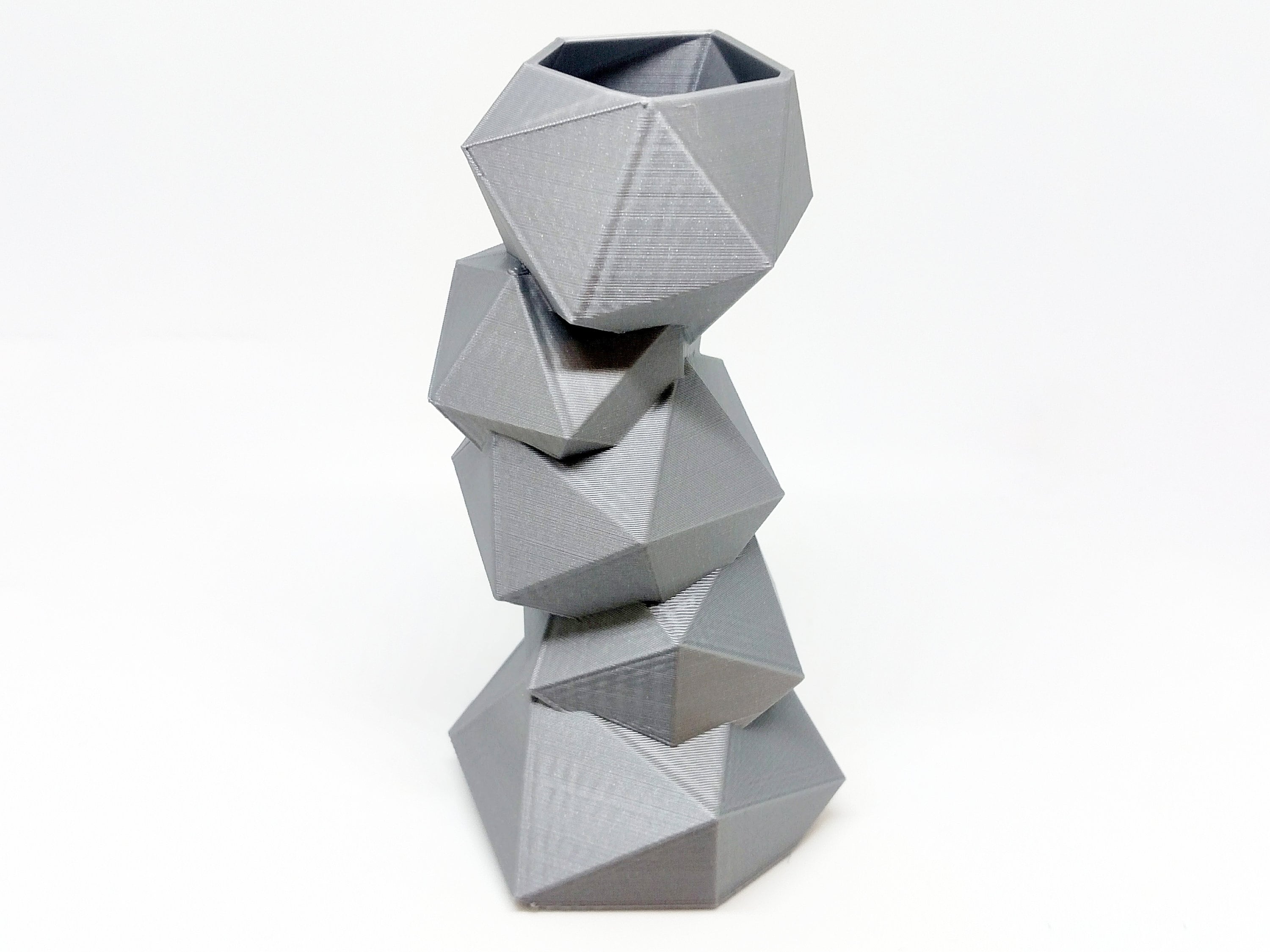 BOULDER Art Vase 3D Printed Home Decor Modern Geometric - Etsy