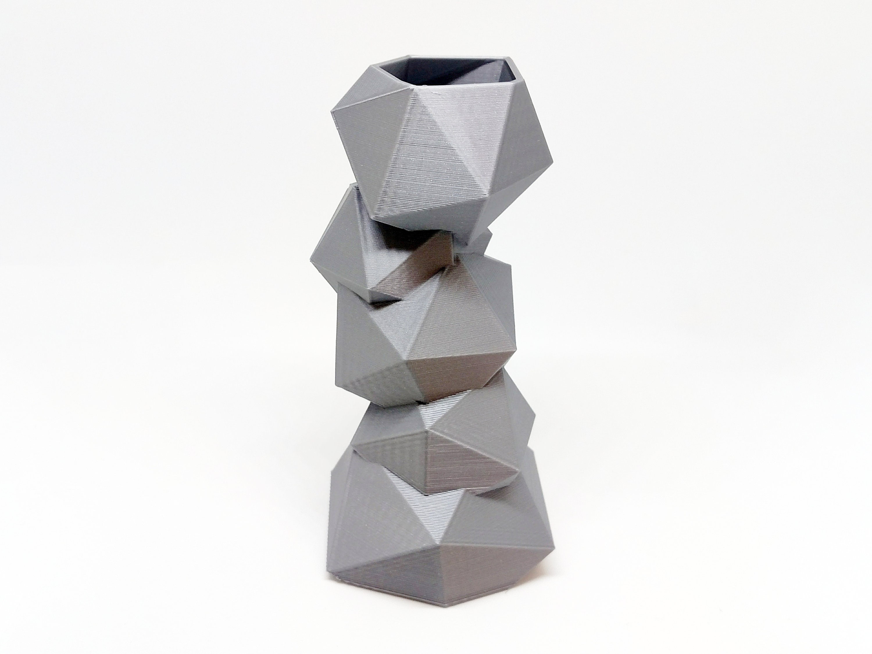 BOULDER Art Vase 3D Printed Home Decor Modern Geometric - Etsy