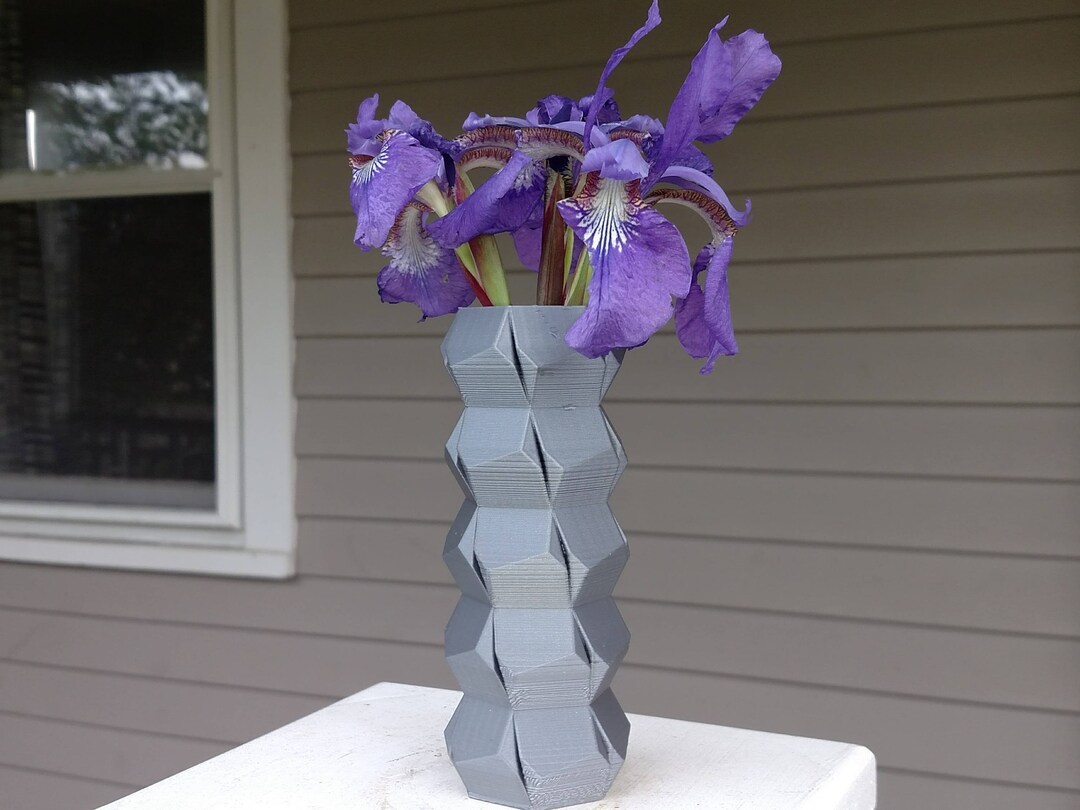 Iapetus Geometric Vase - Moons of Saturn Series - 3d Printed - Multiple ...