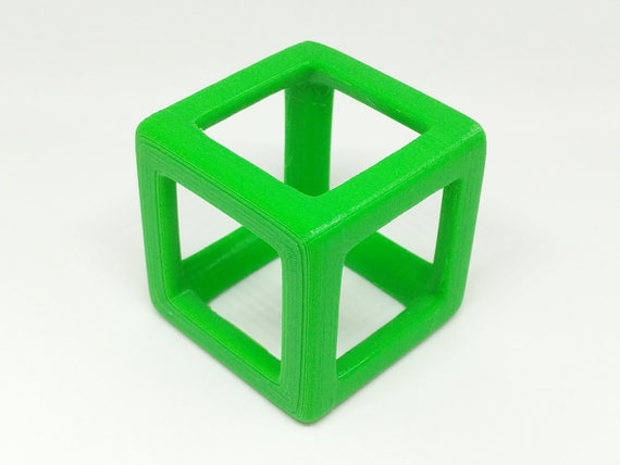 Cube Hexahedron 3D Printed Geometric Model Made To Order: | Etsy