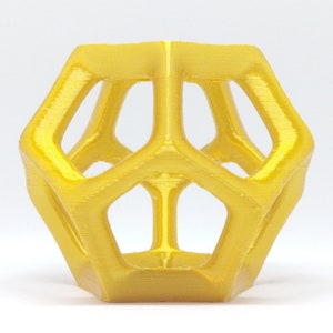 Dodecahedron 3D Printed Geometric Model - Multiple Sizes & Colors ...