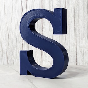 LARGE Free-standing 3D Printed Letters - CLARENDON FONT 1" to 2" Thick ...