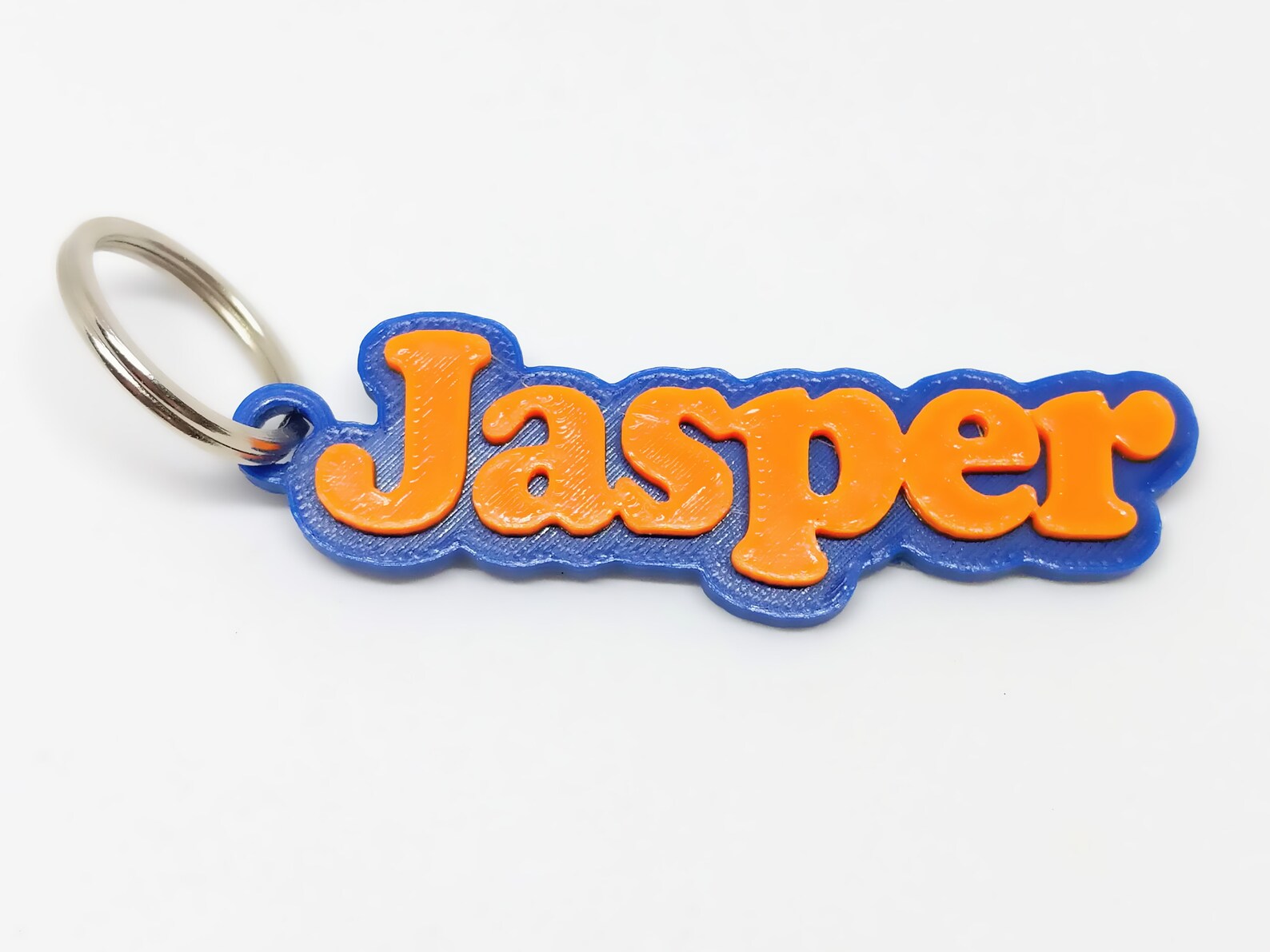 3D Personalized Two-tone Keychain COOPER FONT 3D Printed - Etsy