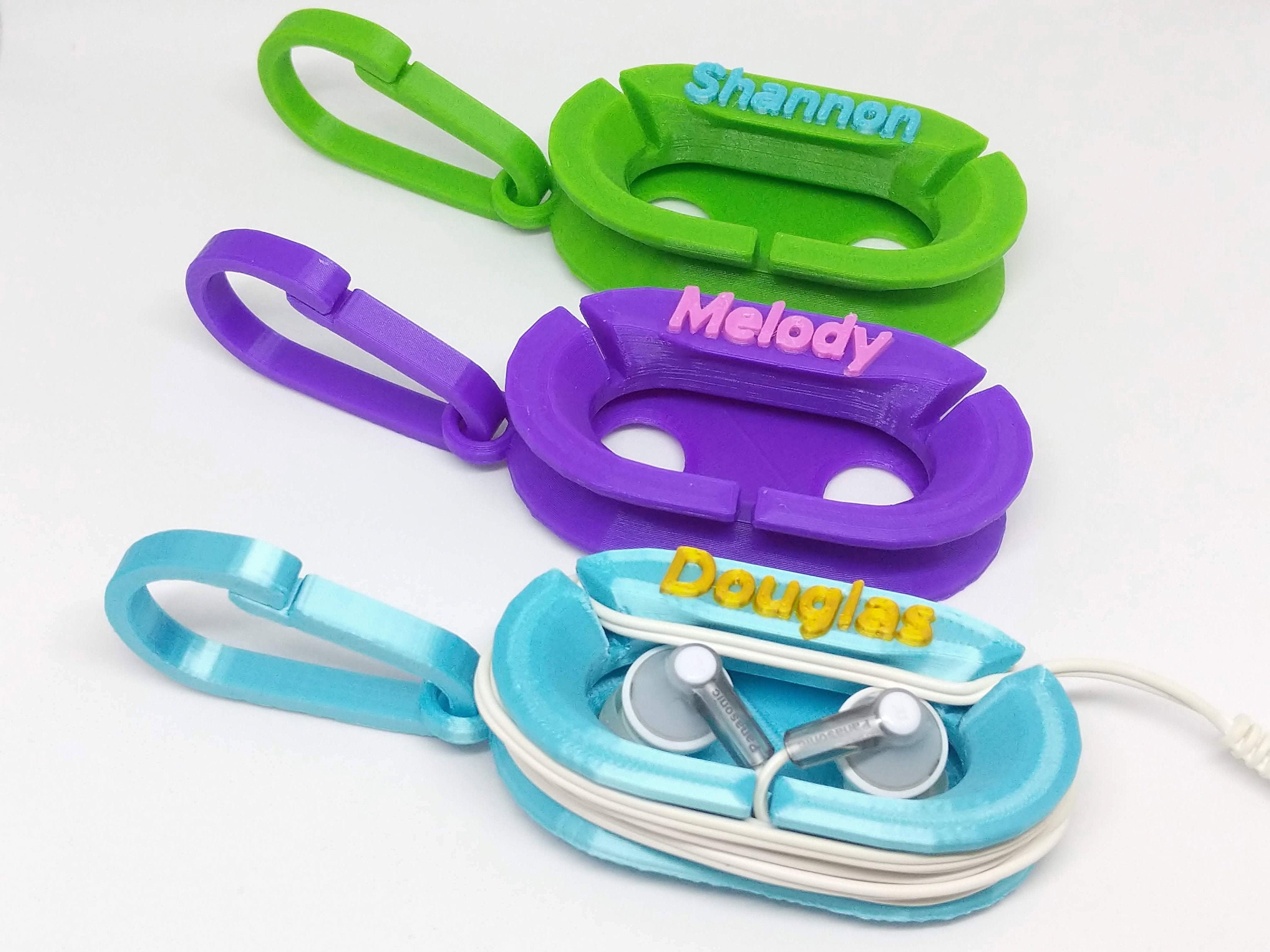 3D Personalized Earbud Cable Wrap 3D Printed With Your | Etsy