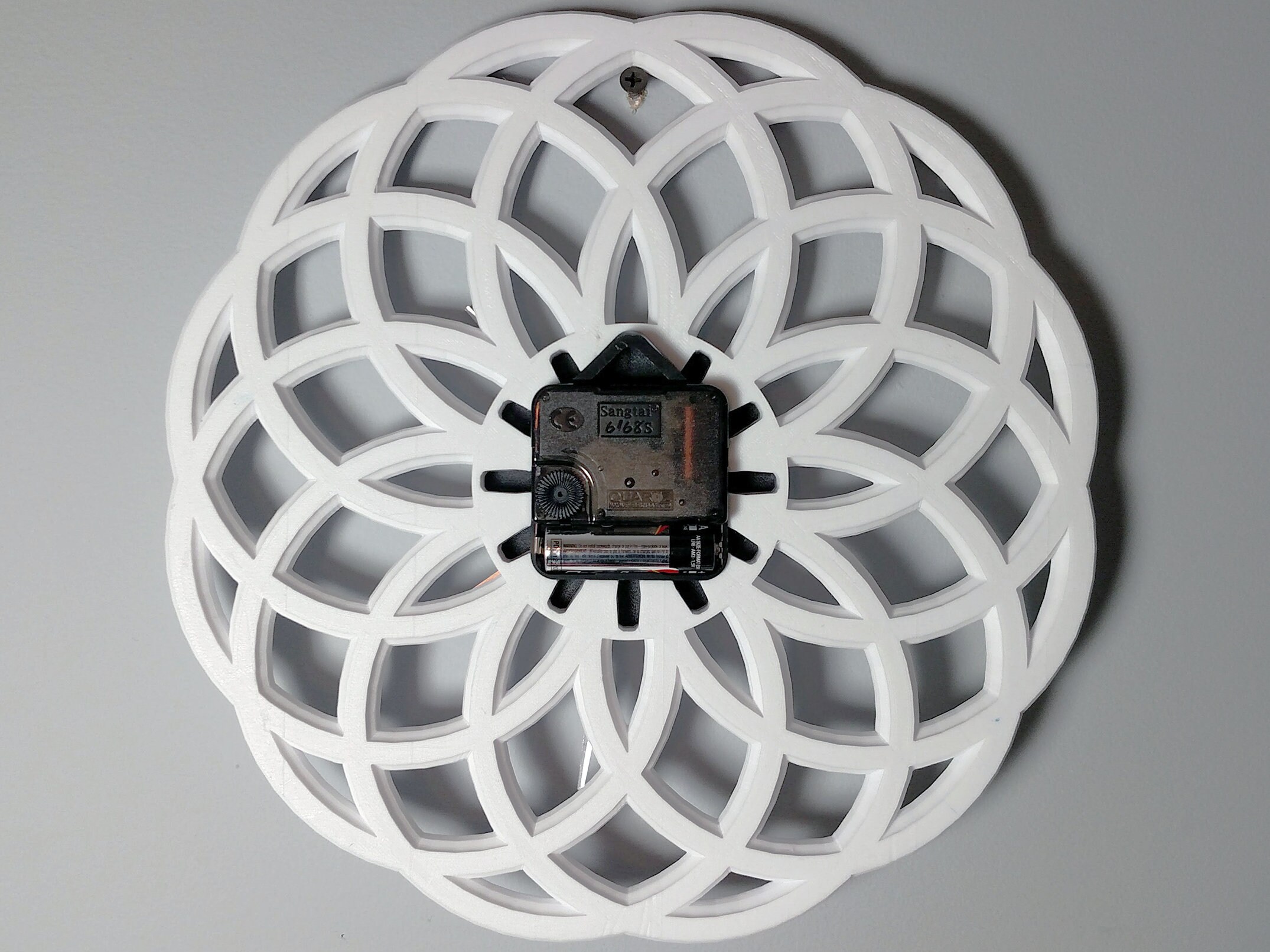 CYCLES 3D Printed Wall Clock 10.5 Geometric Clock | Etsy