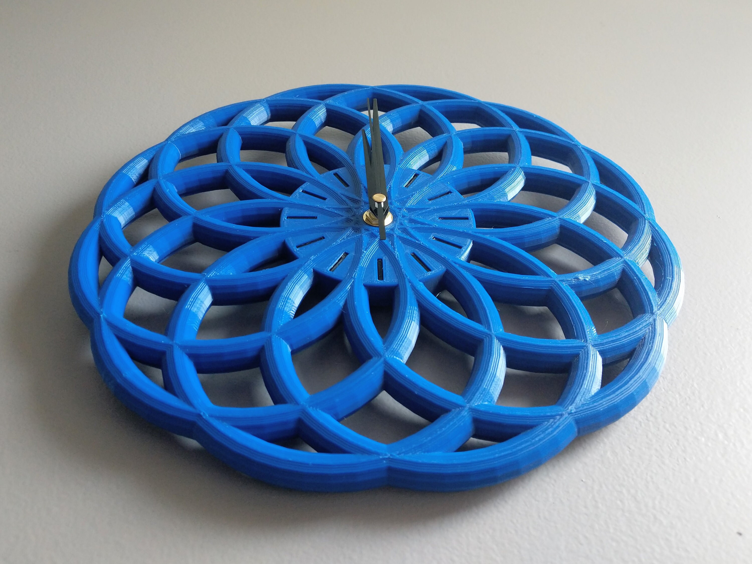 CYCLES 3D Printed Wall Clock 10.5 Geometric Clock | Etsy