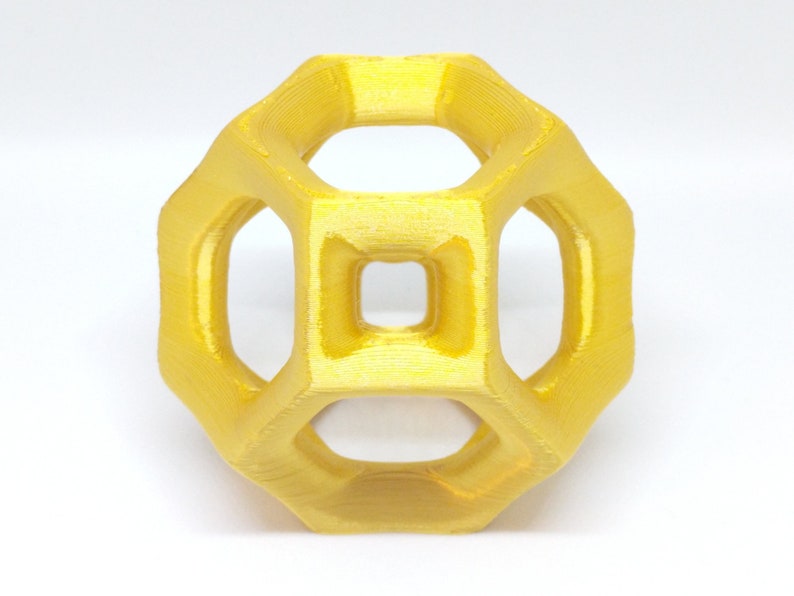 Truncated Octahedron 3D Printed Geometric Model Made to - Etsy