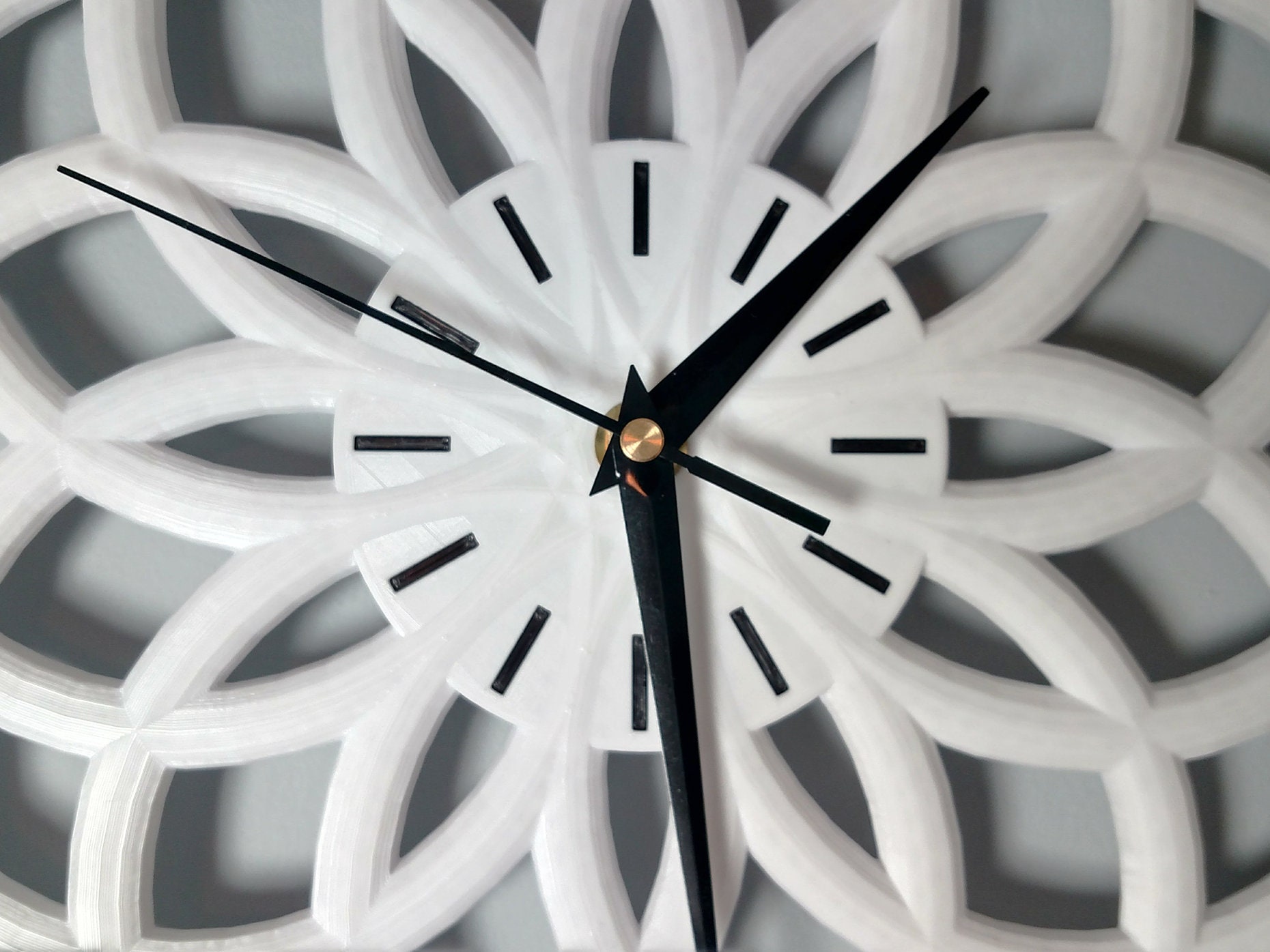 CYCLES 3D Printed Wall Clock 10.5 Geometric Clock | Etsy