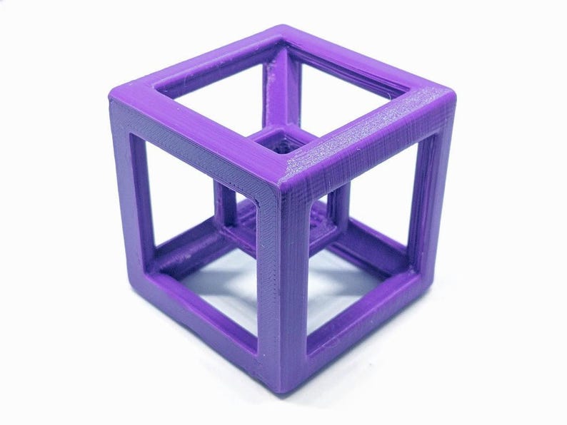 Tesseract 3D Printed Geometric Model - Made to Order: Choose Your Color ...