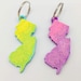 3D New Jersey Height Map Keychain - Two-tone 3D Printed Keychain ...