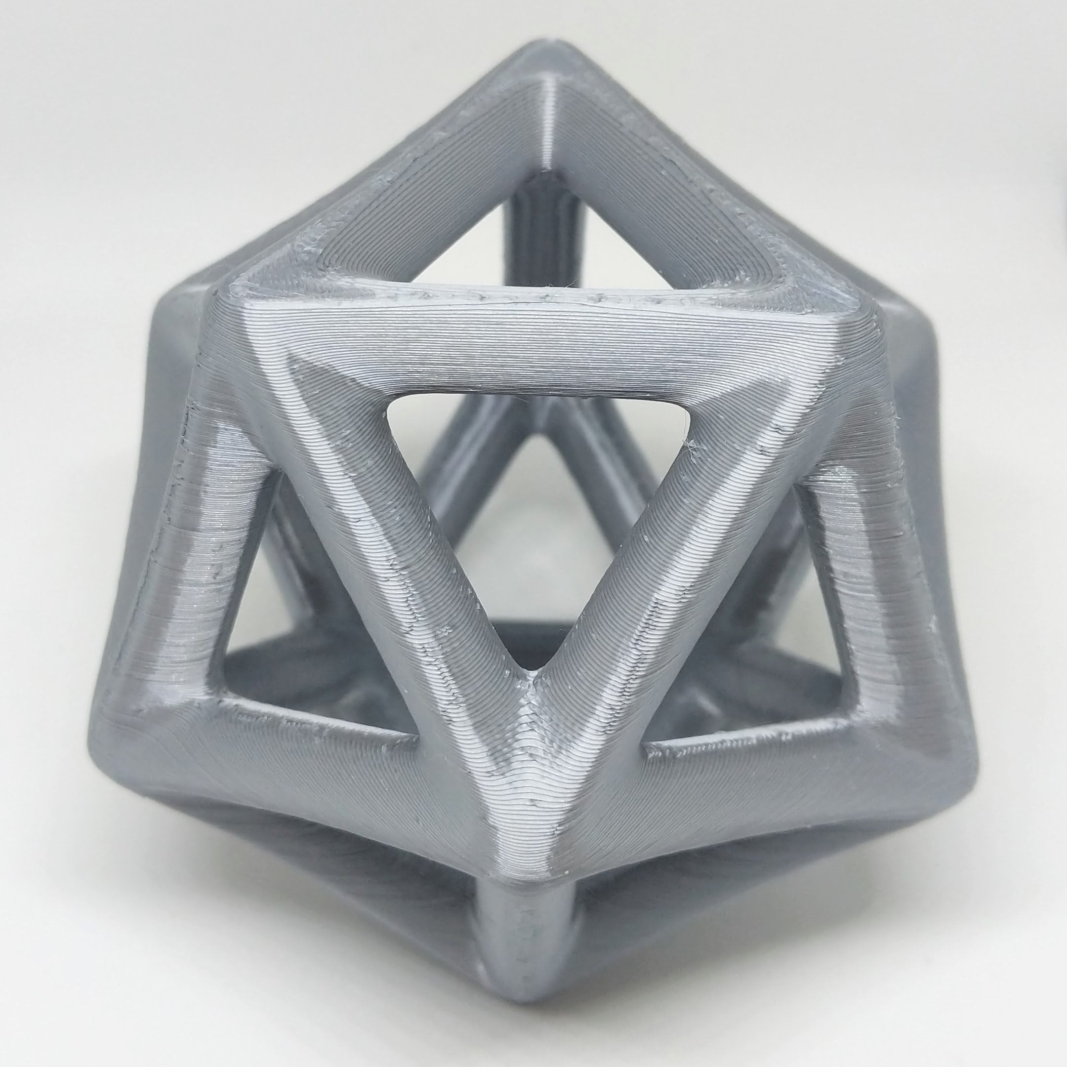 Icosahedron 3D Printed Geometric Model Made to Order: Choose - Etsy