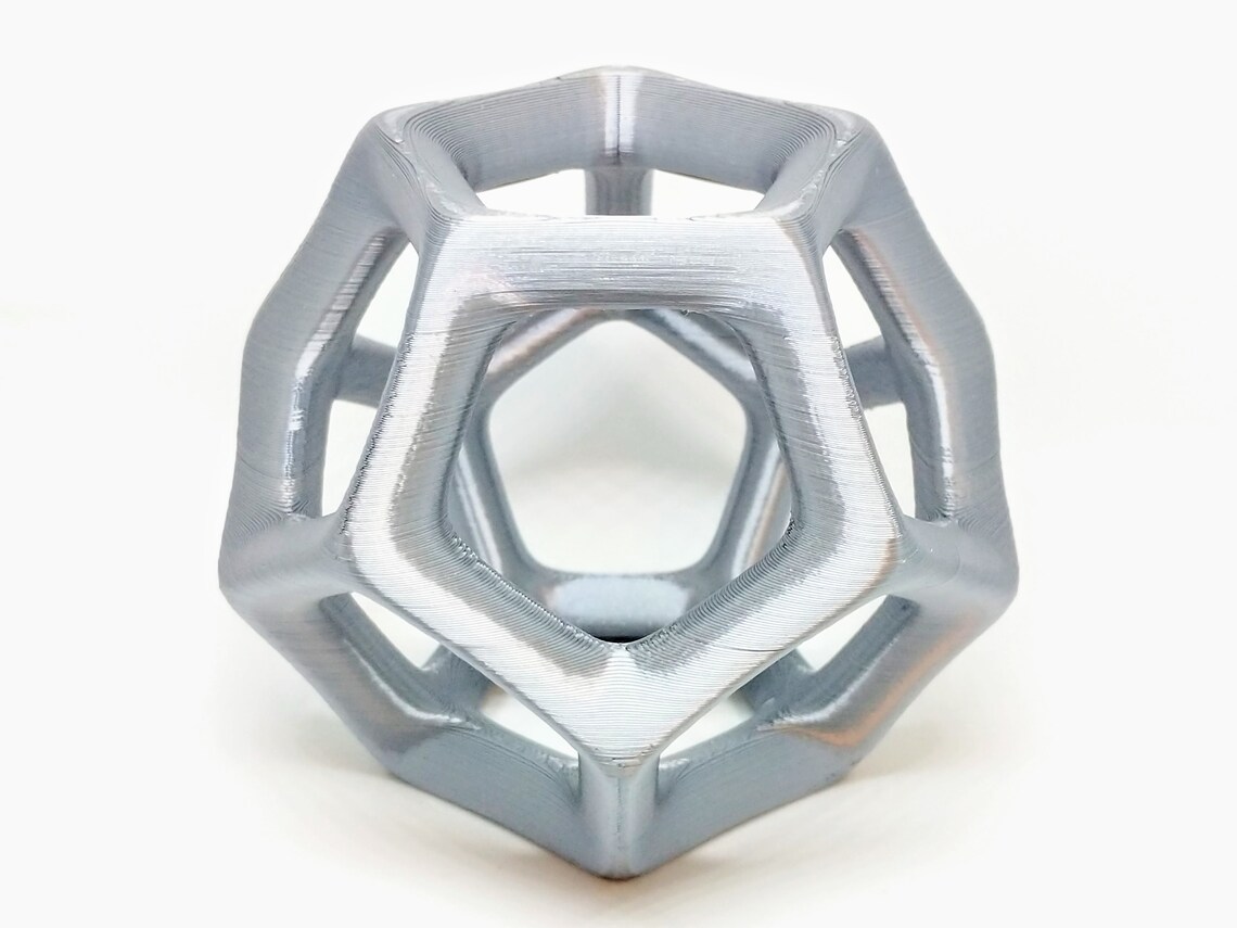 Dodecahedron 3D Printed Geometric Model Multiple Sizes & - Etsy