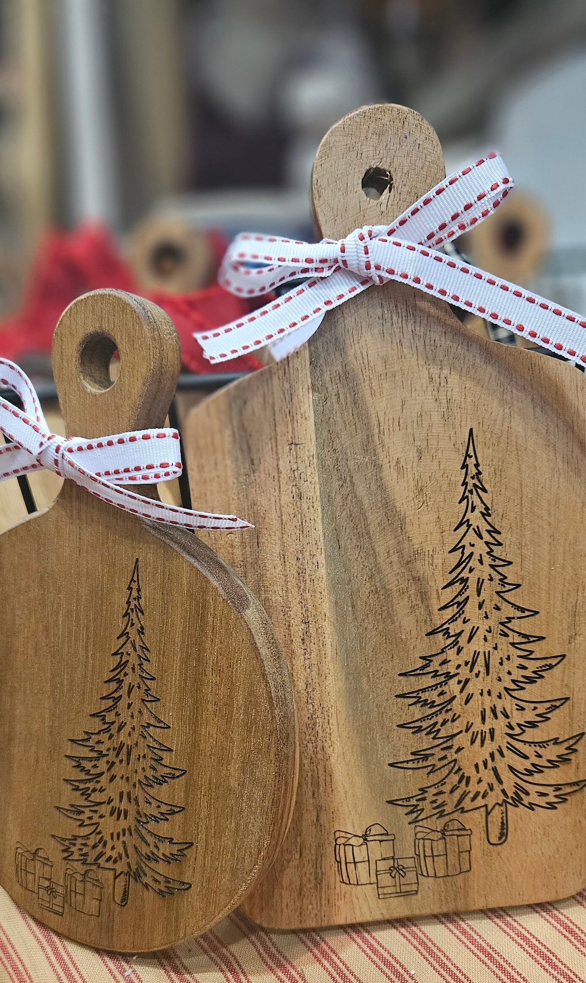 Christmas Tree Design Mini Cutting Board - Etsy