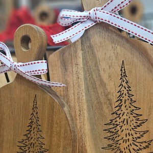Christmas Tree Design Mini Cutting Board - Etsy