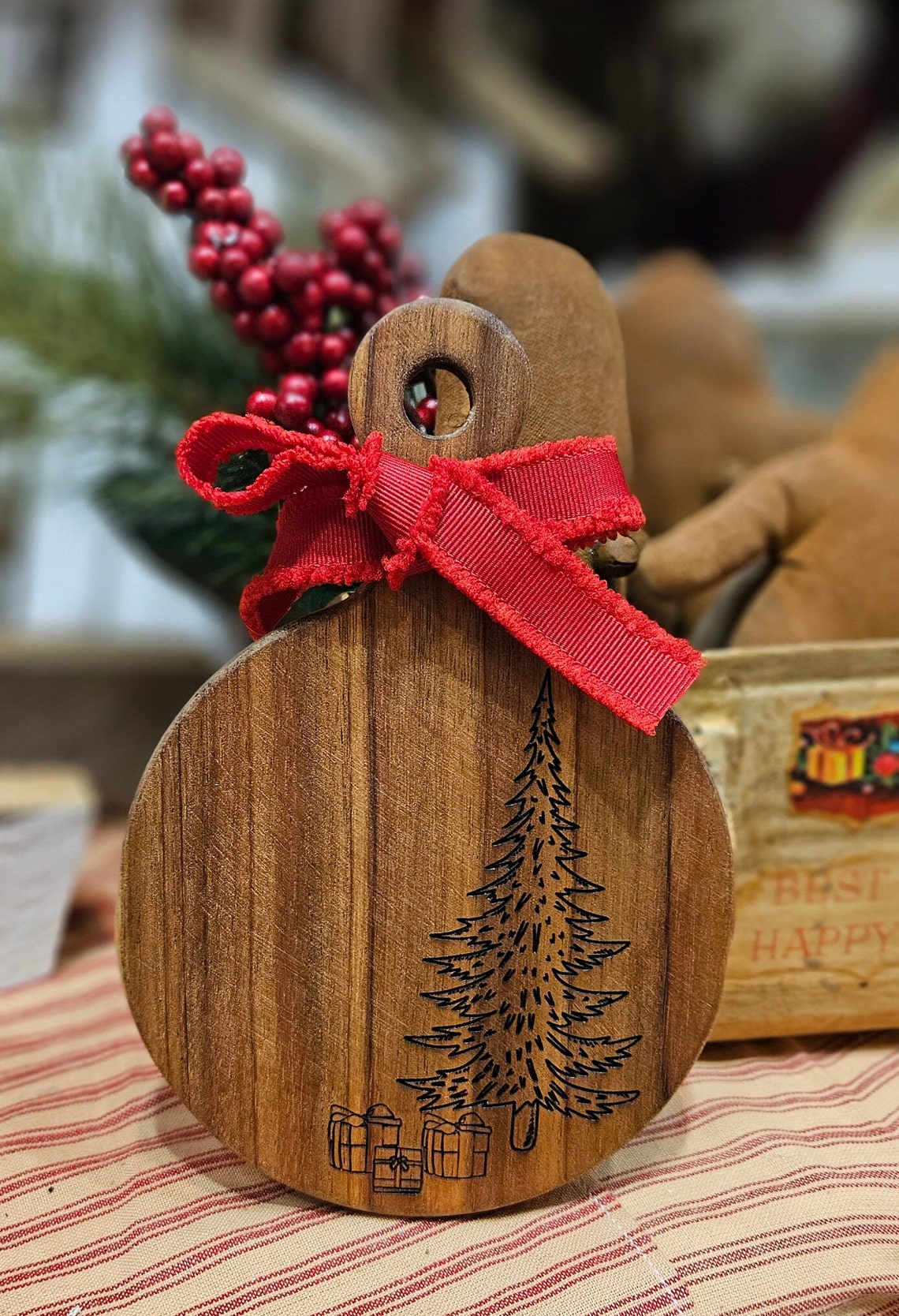 Christmas Tree Design Mini Cutting Board - Etsy