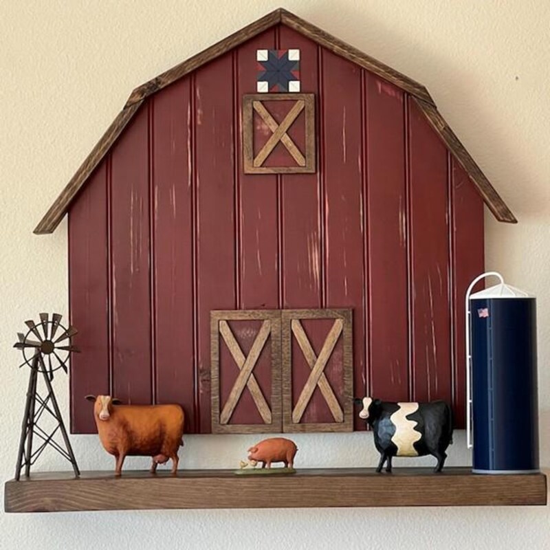 Red Farmhouse Decor - Etsy