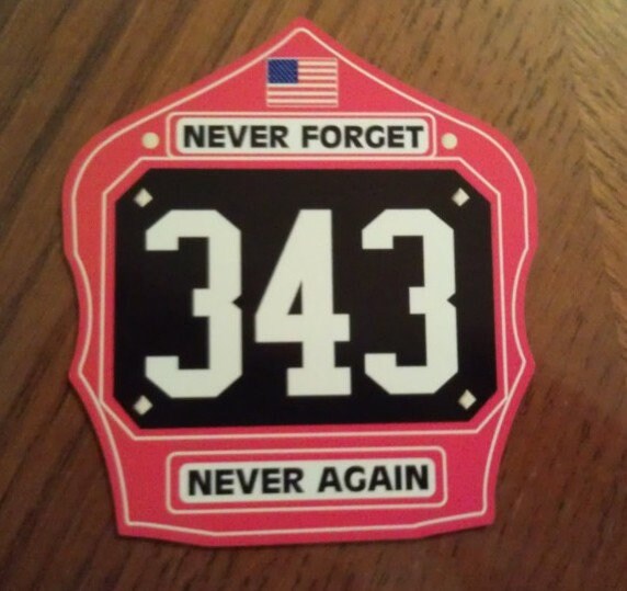 91101 343 Never Forget Shield Shape Decal 4 - Etsy