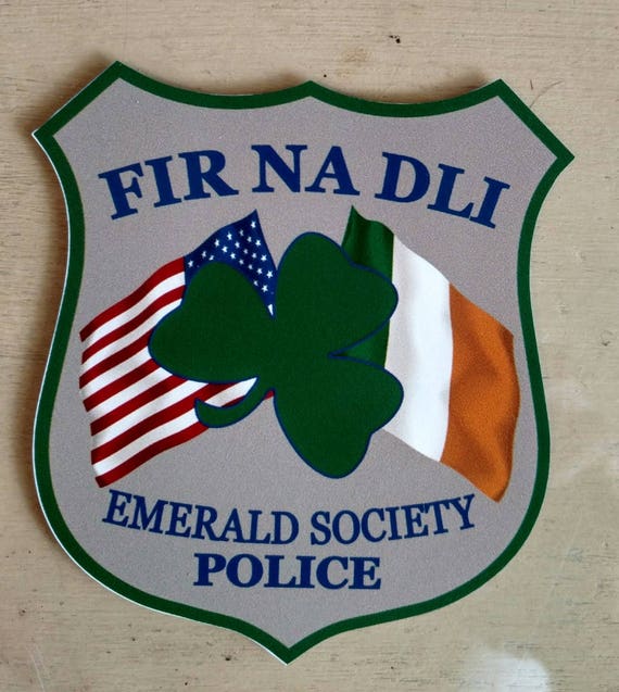 Irish Police Emerald Society Fir Na Dli Men of Law Decal | Etsy